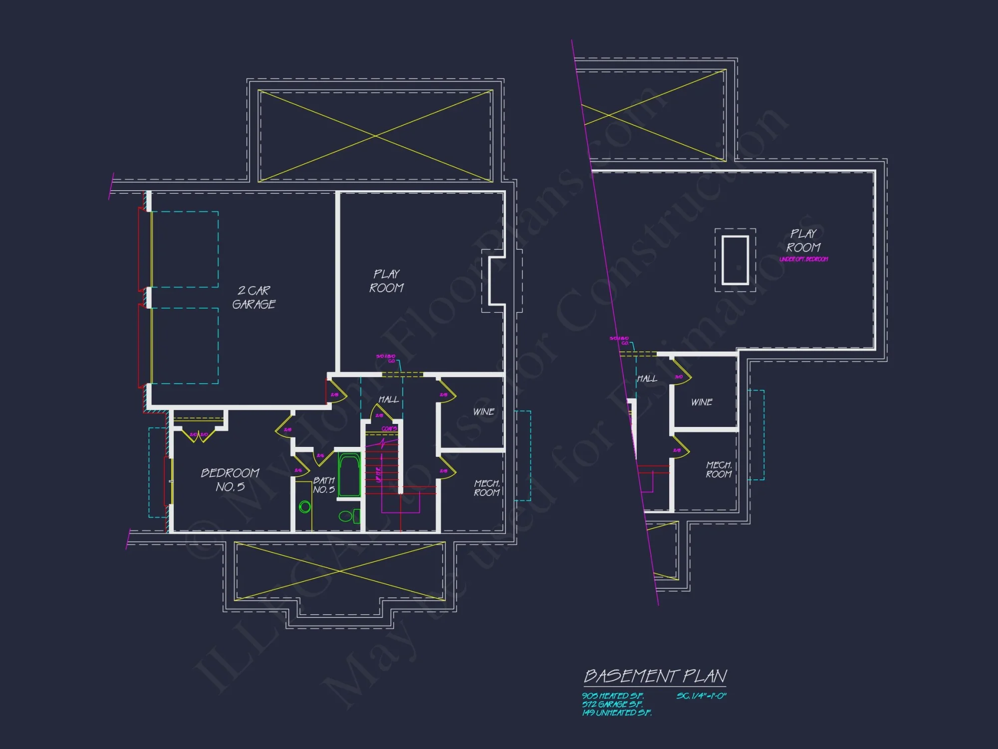 Colonial House Plan with Detailed Blueprint and CAD Designs