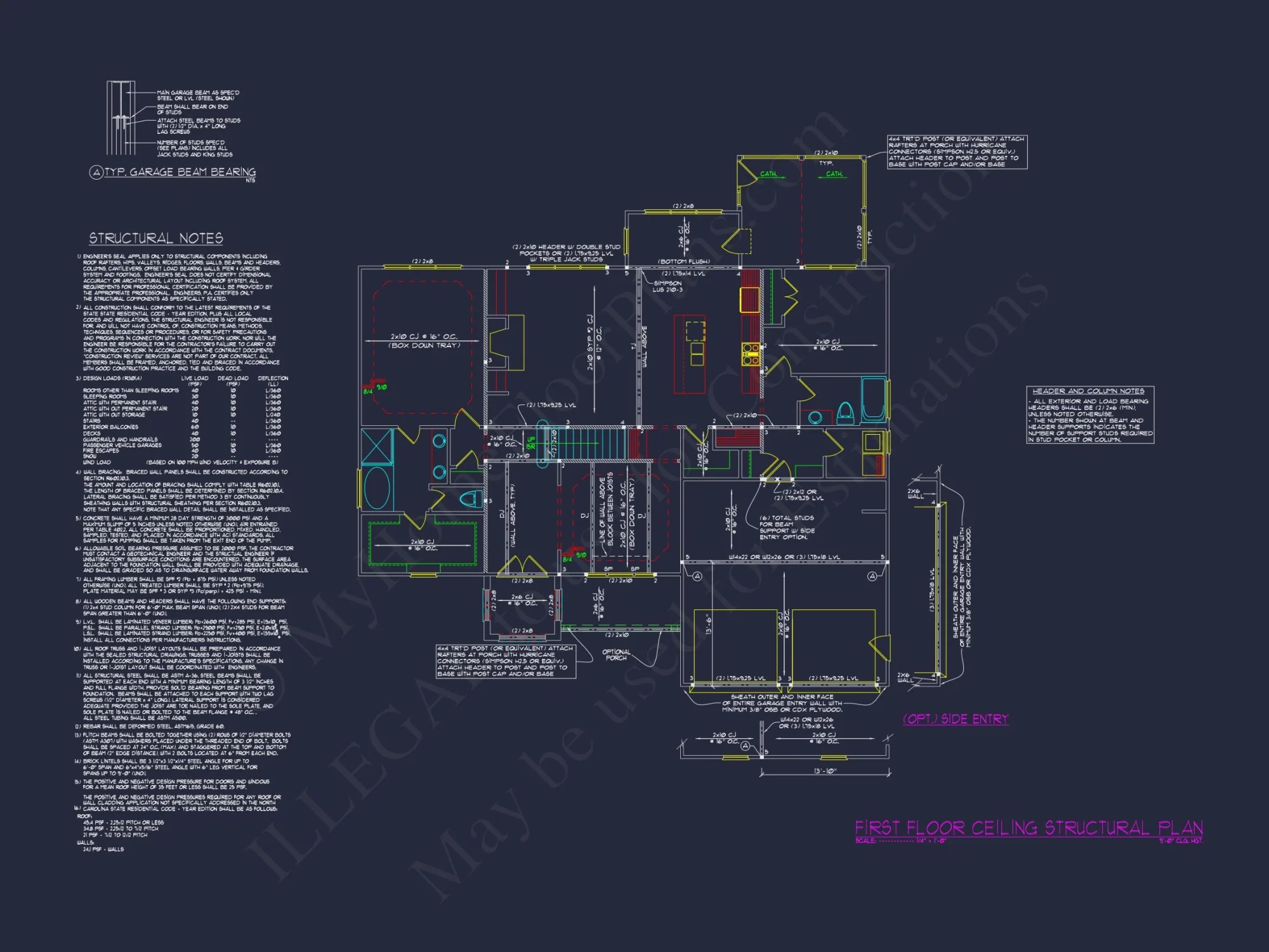 Customizable House Floor Plan with CAD Designs and Blueprint