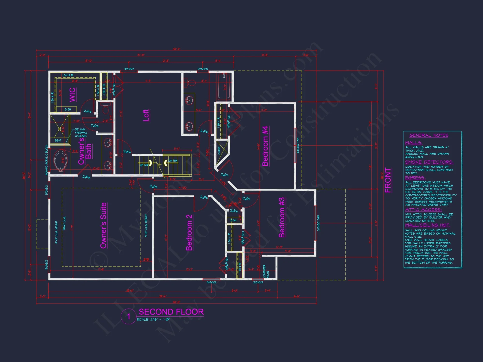 Modern Craftsman 2-Story House Plan – 4 Bed, 2,575 Sq Ft