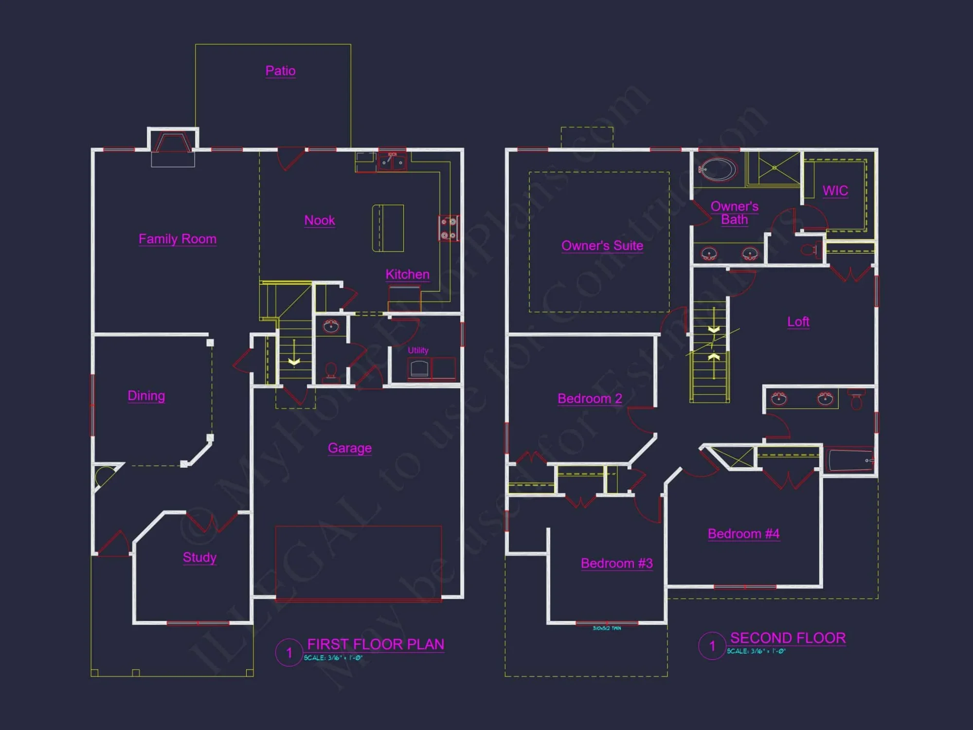 Modern Craftsman 2-Story House Plan – 4 Bed, 2,575 Sq Ft
