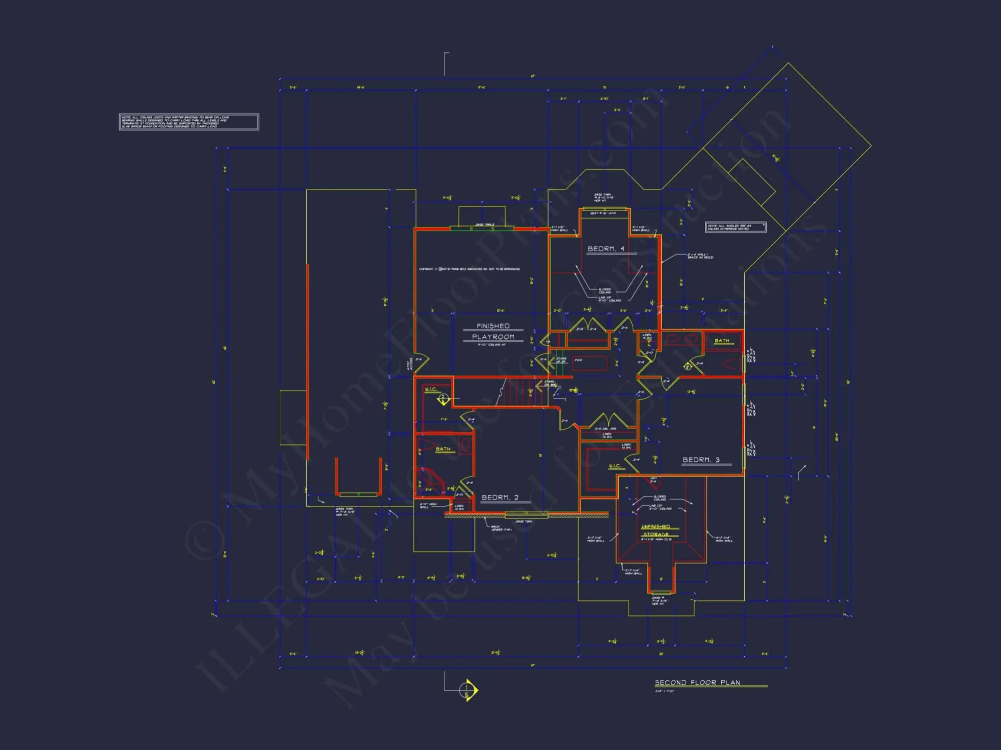 House Plan Blueprint: CAD Floor Plan Designs