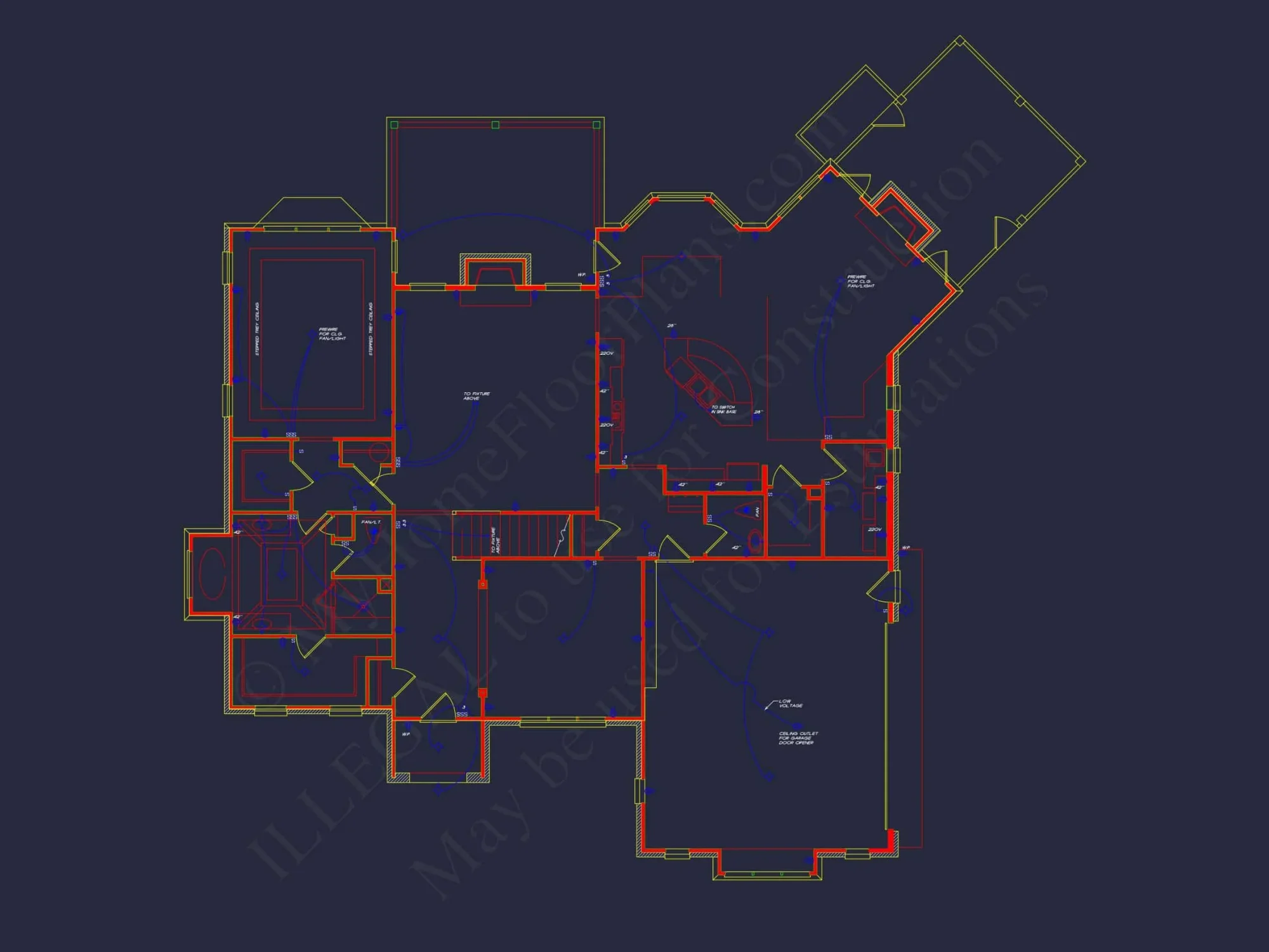 House Plan Blueprint: CAD Floor Plan Designs