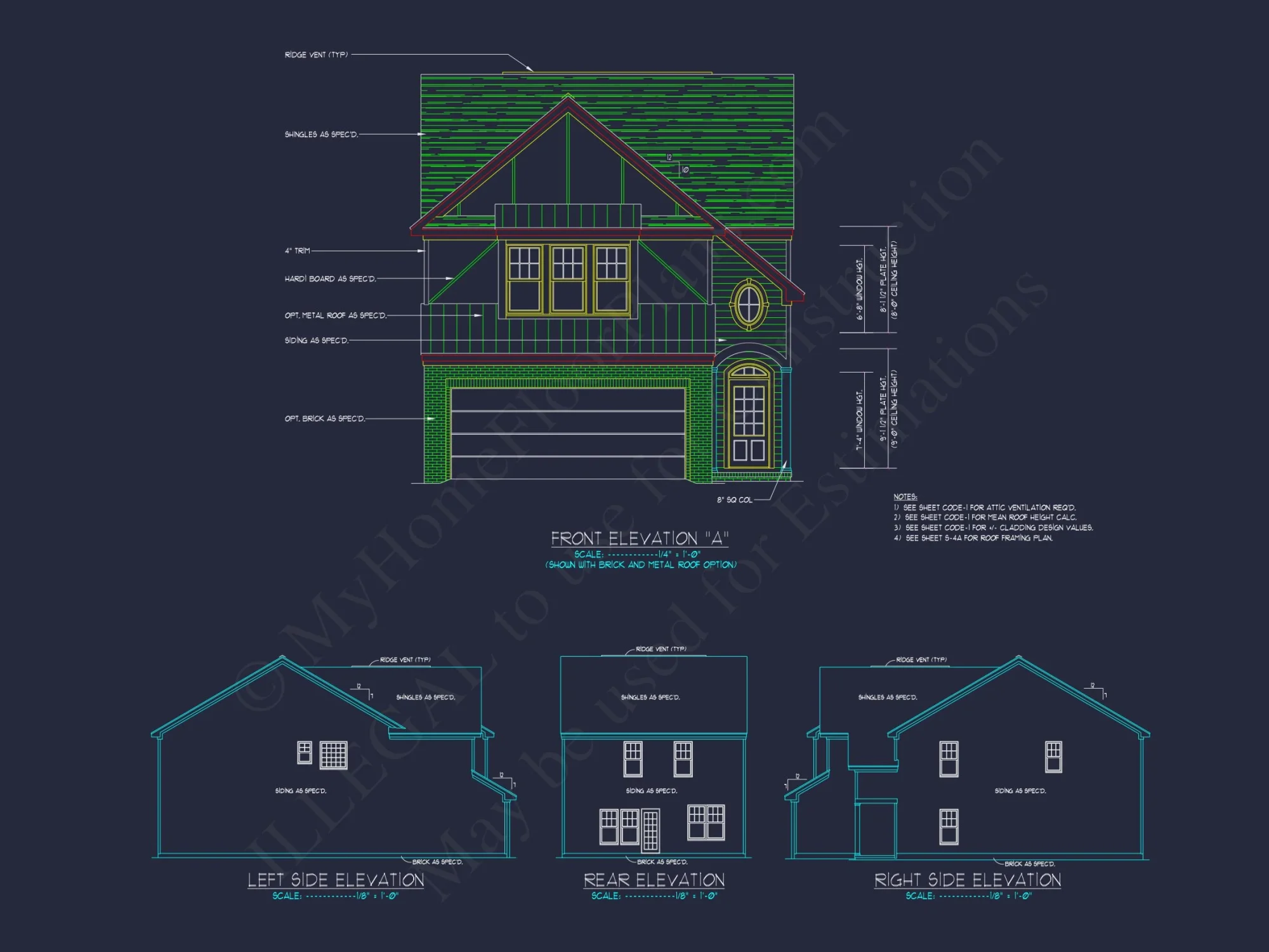 Elegant House Plan with Detailed CAD Blueprints and Designs