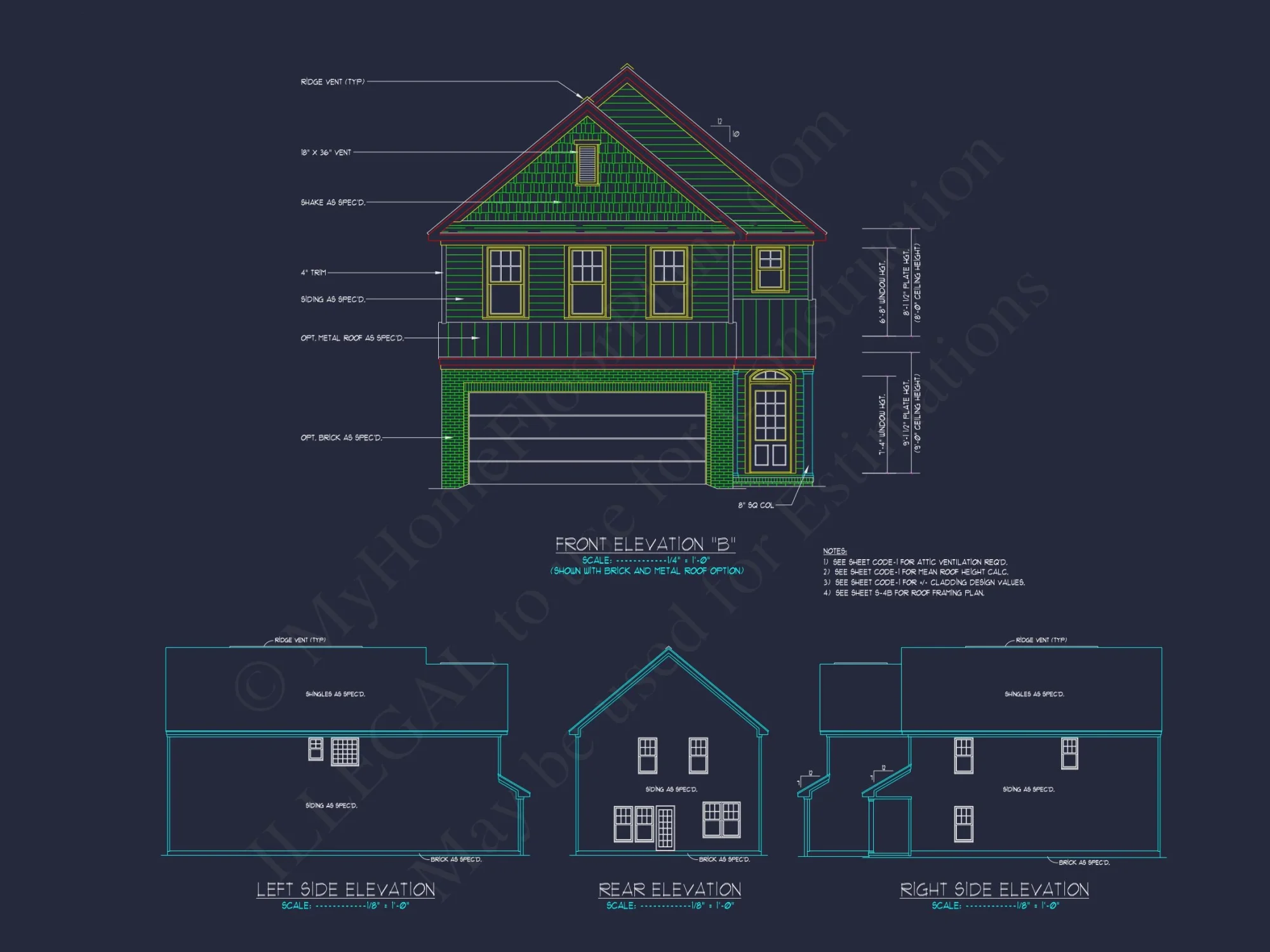 Elegant House Plan with Detailed CAD Blueprints and Designs